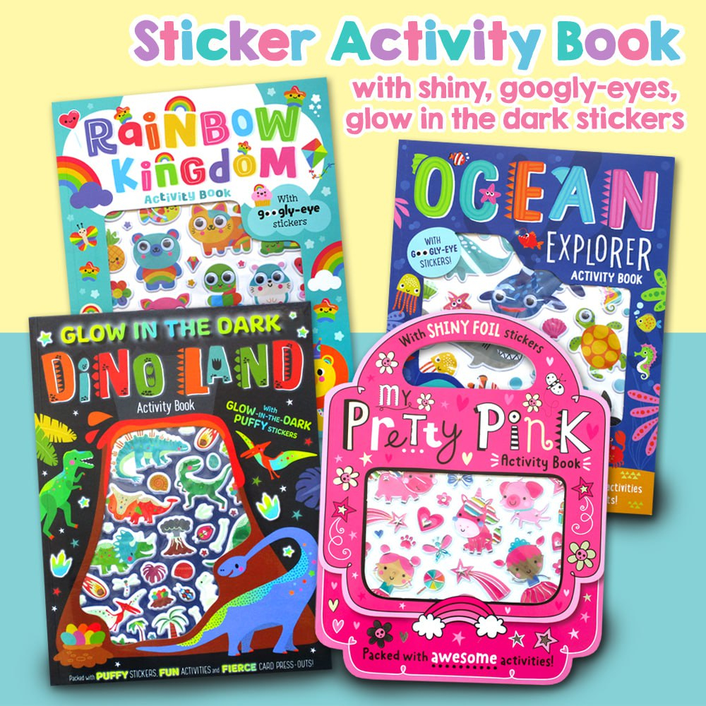 Jual [Make Believe] Sticker Activity Book (Shiny Foil Stickers / Glow ...