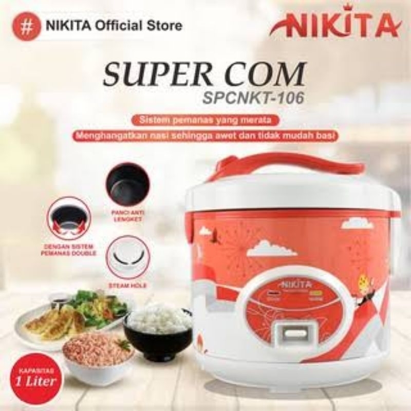 Jual NIKITA SUPER COM rice cooker 1Litre | Shopee Indonesia
