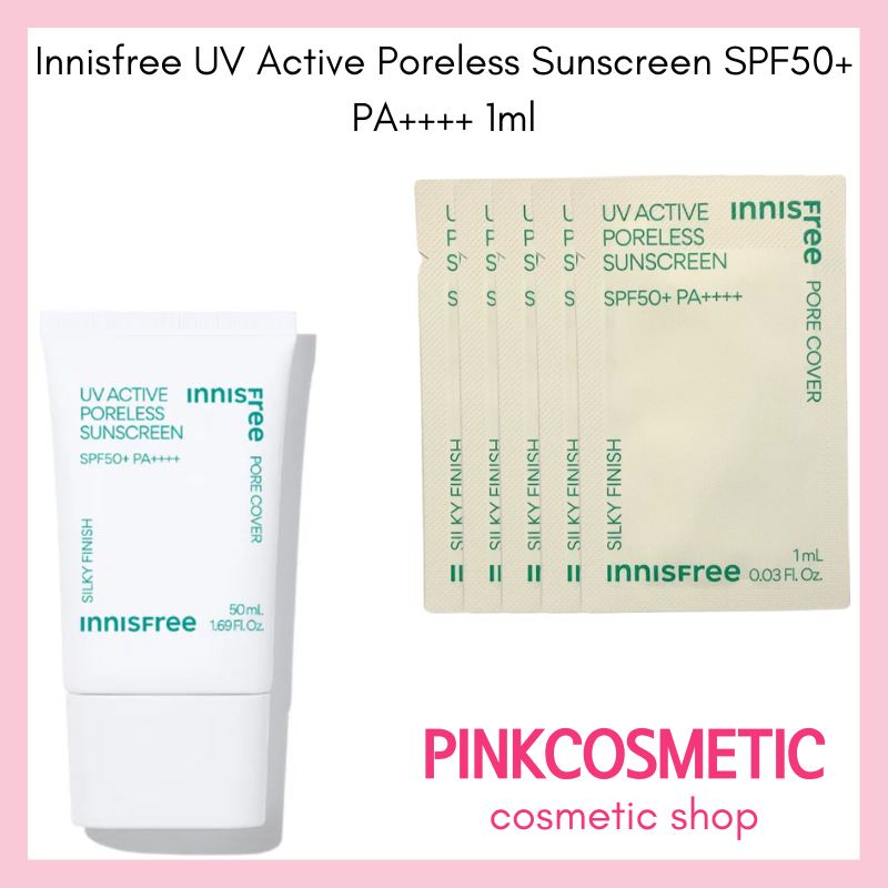 Jual Innisfree UV Active Poreless Sunscreen SPF50+ PA++++ 1ml | Shopee ...