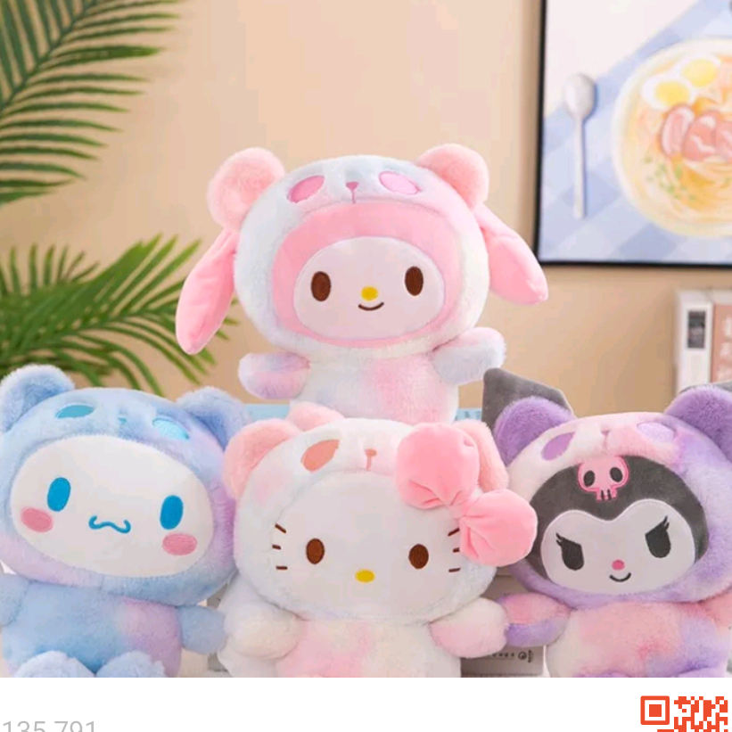 Jual Boneka New Sanrio Cinnamoroll Kuromi My Melody Tie Dye Plush Cartoon | Shopee Indonesia