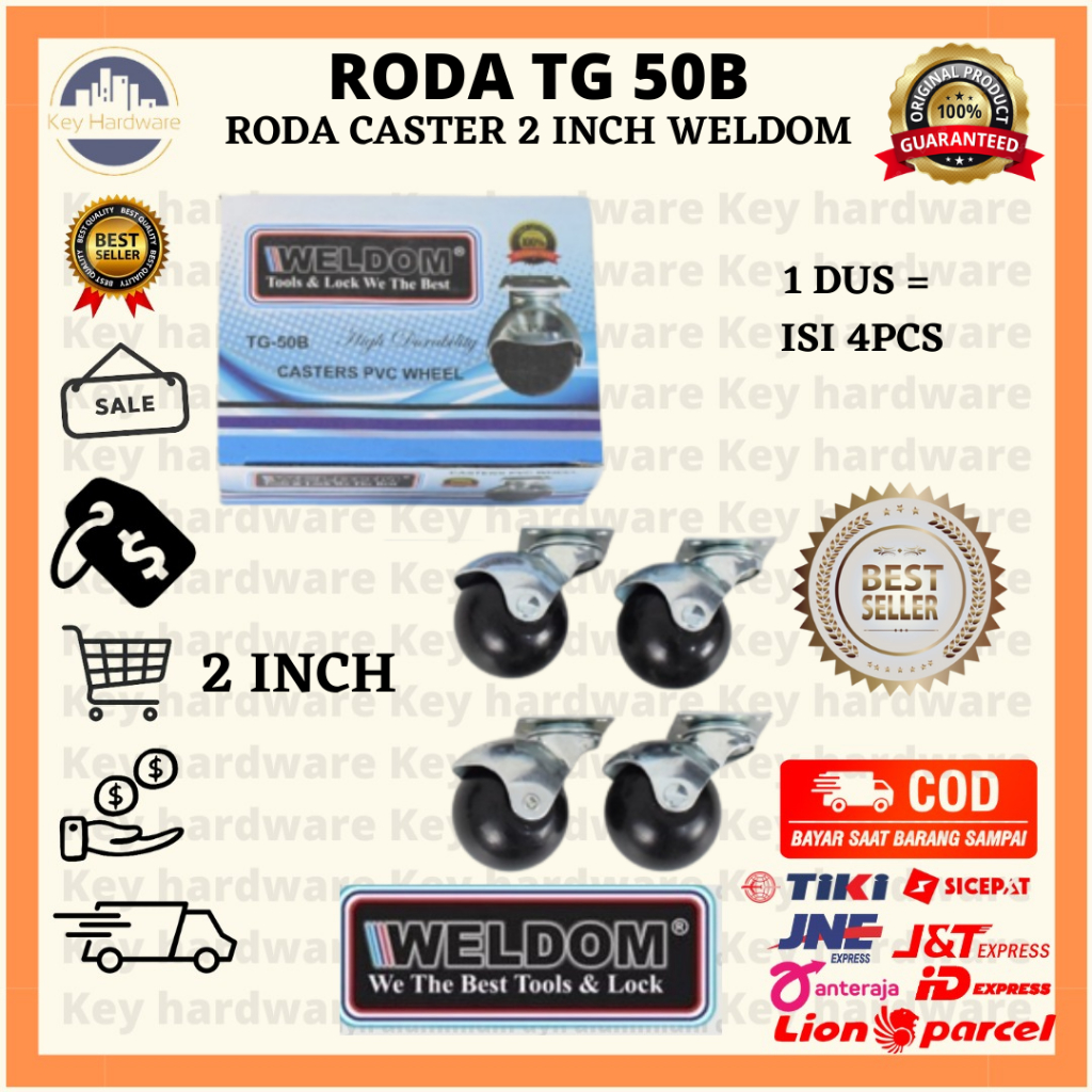 Jual Roda Trolley / RODA KURSI BULAT 2INC RODA CASTER MODEL TG50 RODA ...