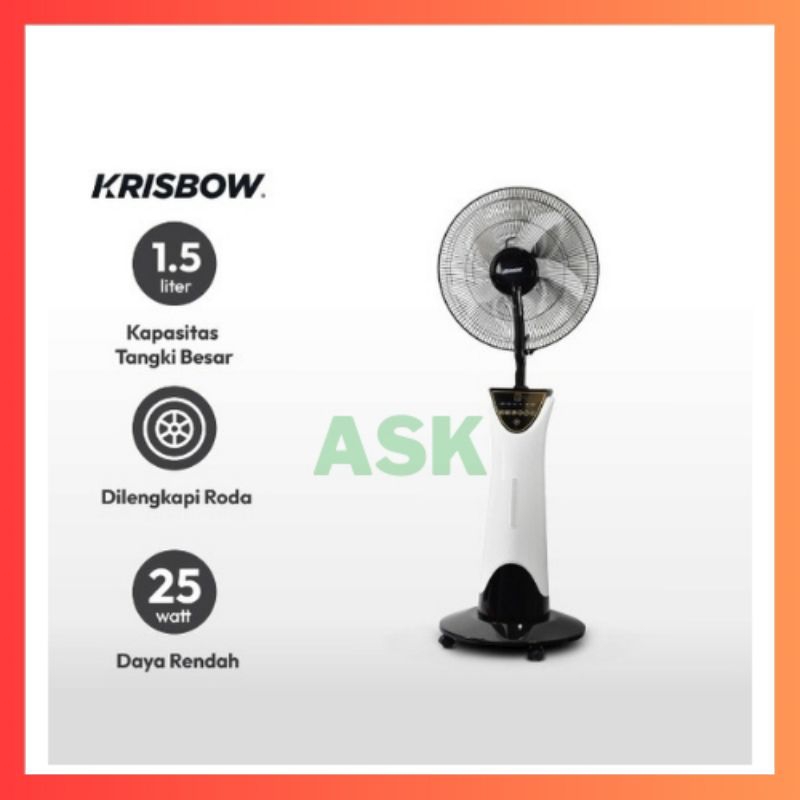Jual Krisbow 16 Inci Kipas Angin Uap Dengan Emergency Fan | Shopee ...