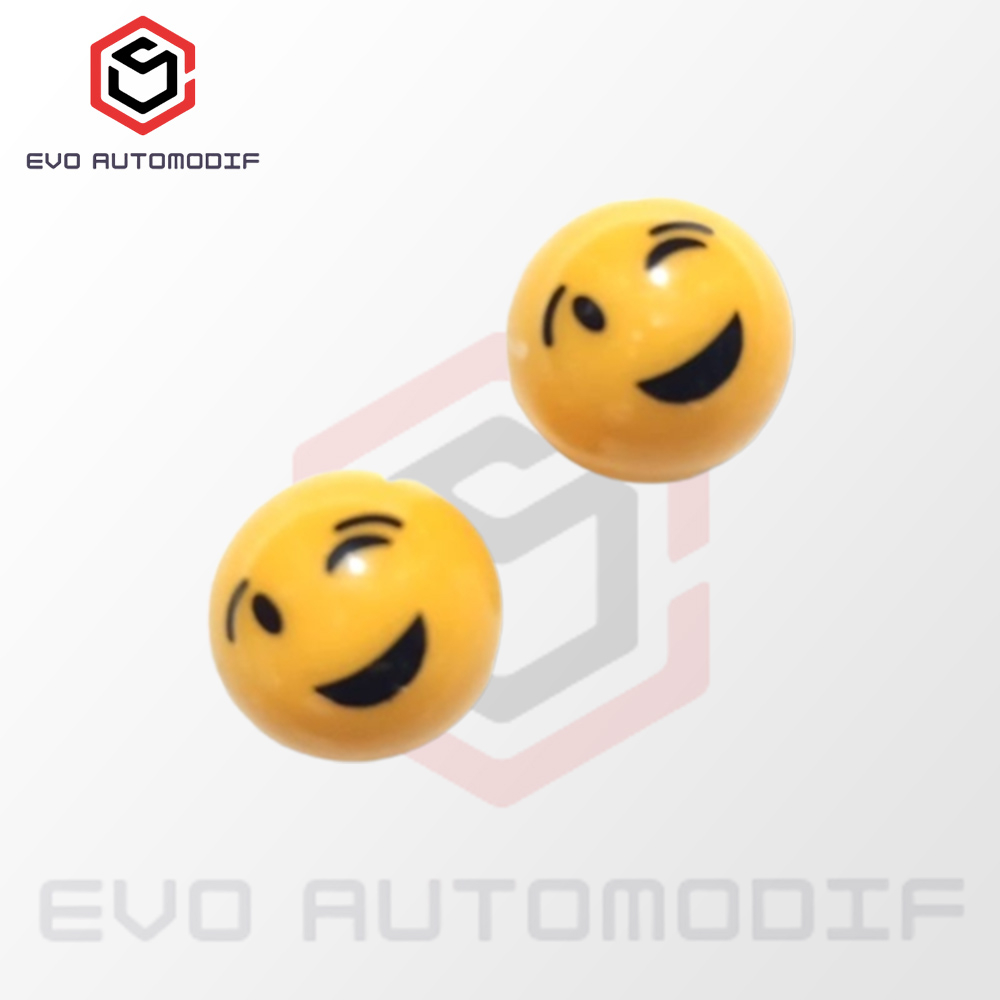 Jual Tutup Pentil Motor Tutup Pentil Mobil Motif Emoticon Satu Set ...