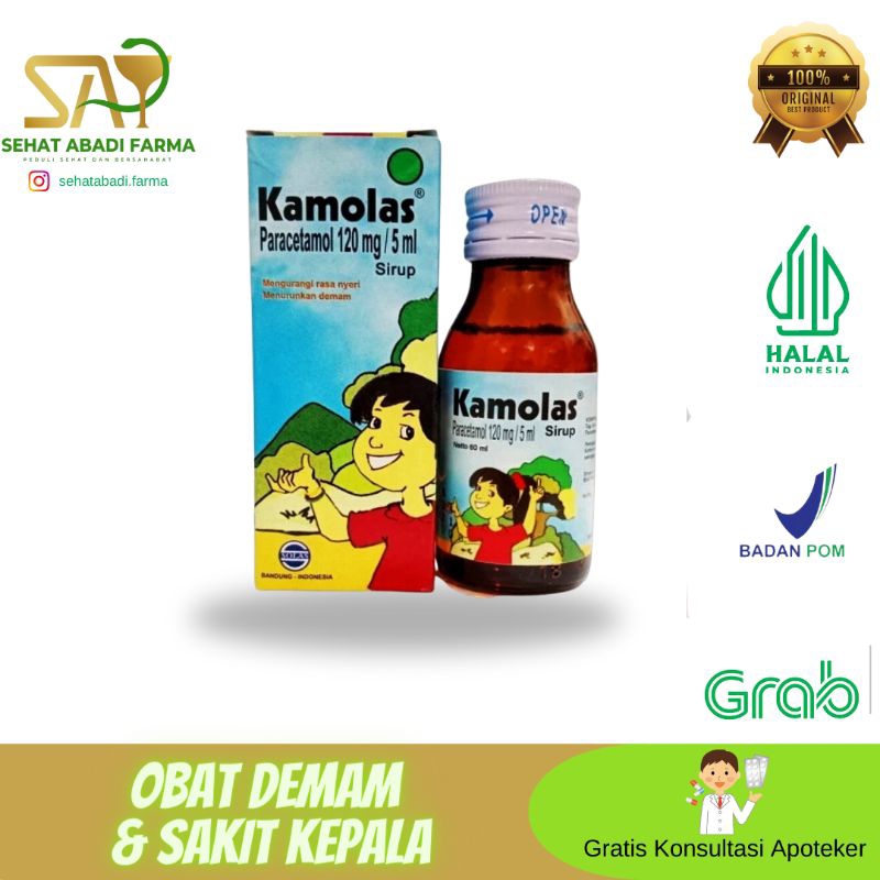 Jual Kamolas 120mg/5ml Sirup 60ml | Shopee Indonesia