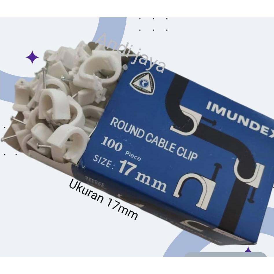 Jual Klem Kabel pipa listrik imundex 17mm dan 22mm | Shopee Indonesia