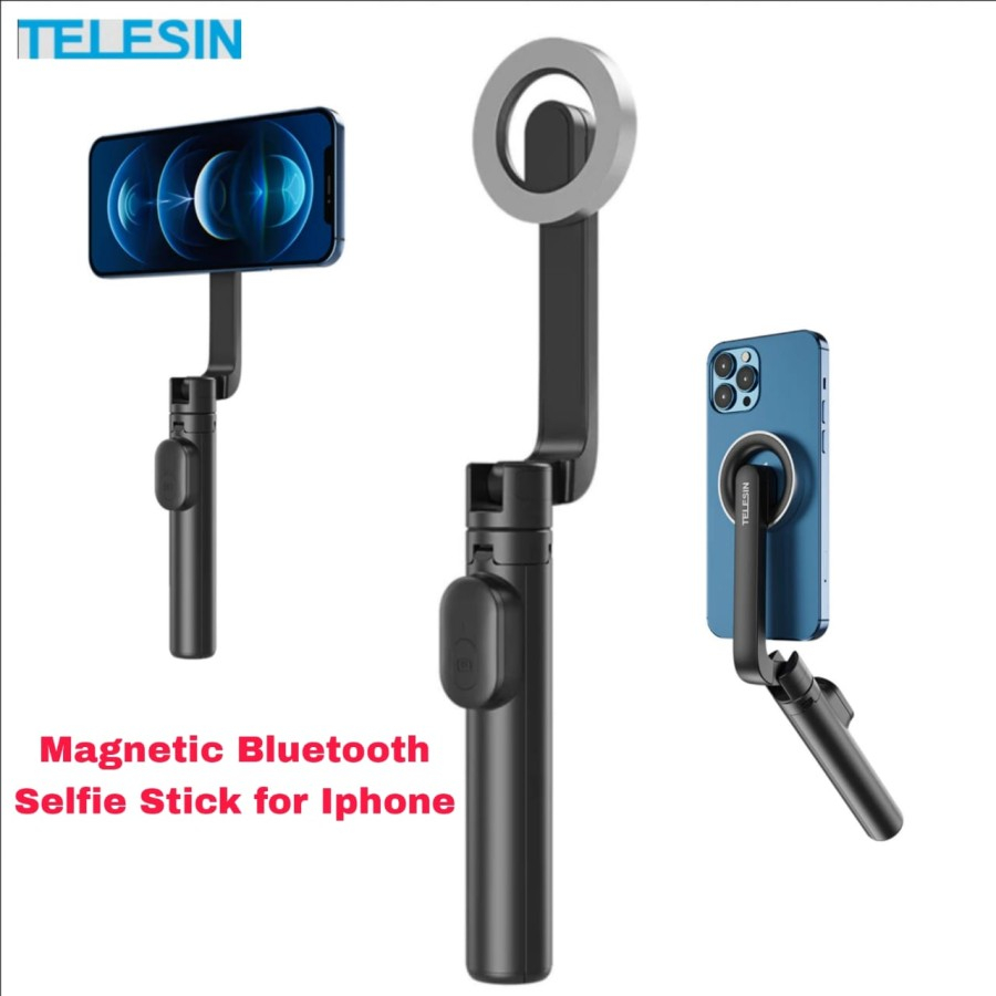 Jual Telesin Magnetic Bluetooth Selfie Stick for Iphone Tongsis Iphone ...