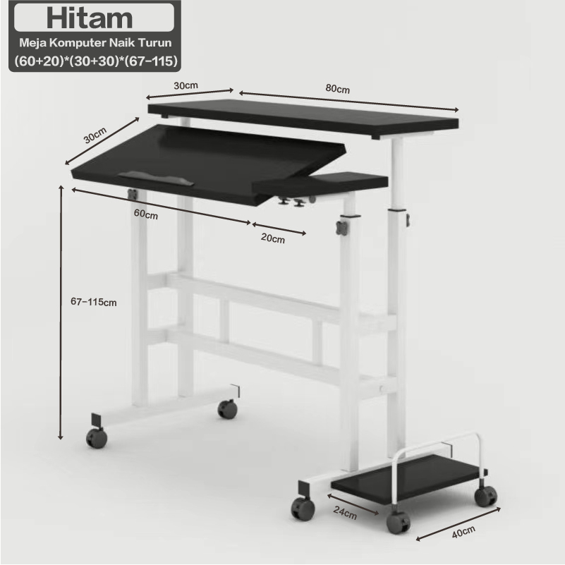 Jual Damaindah Meja Portable / Meja Lipat Portable / Meja Adjustable ...