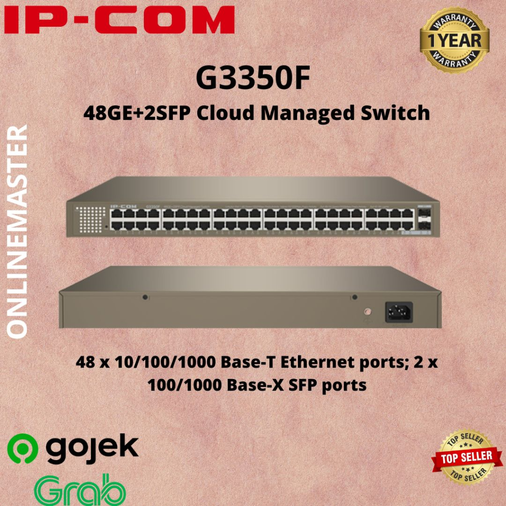 Jual IP-COM G3350F 48GE+2SFP Cloud Managed Switch | Shopee Indonesia