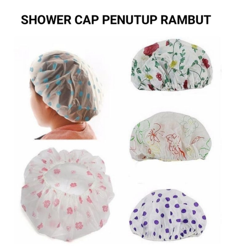 Jual SHOWER CAP PLASTIK PENUTUP KEPALA (BESAR) | Shopee Indonesia