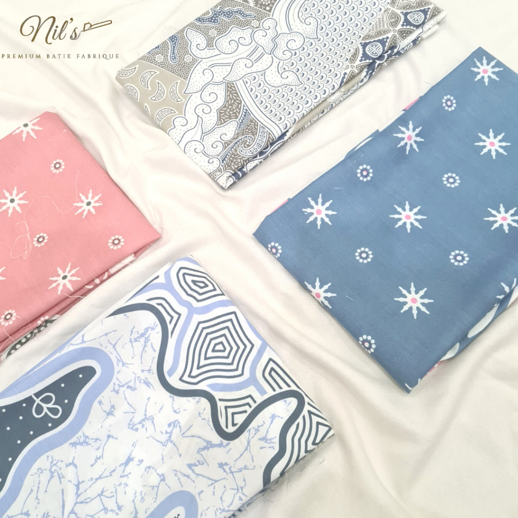 Jual Kain Batik Modern Murah Warna Soft Kain Batik Seragam Pastel 0,5 ...