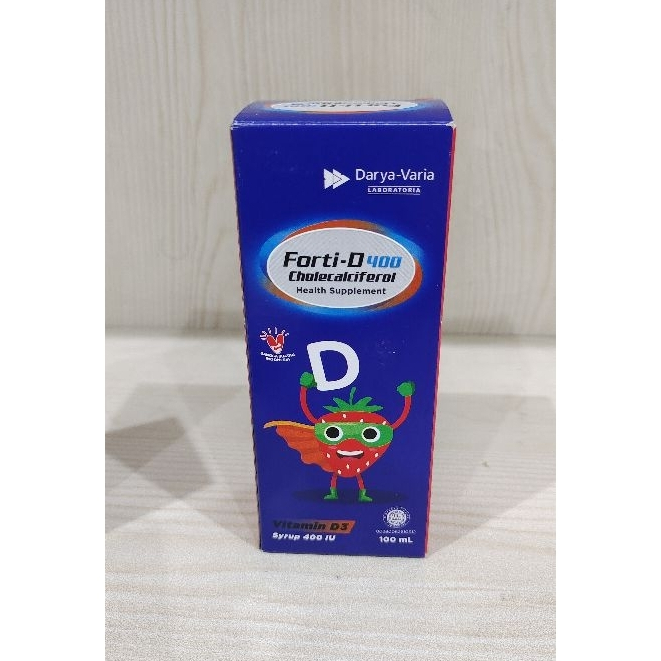 Jual FORTI - D 400 UI - Vitamin D3 sirup 400 IU 100ml | Shopee Indonesia