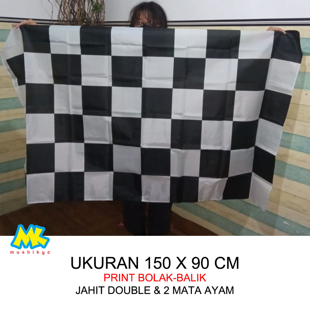 Jual Bendera Racing / Checkered Race Flag ukuran besar | Shopee Indonesia