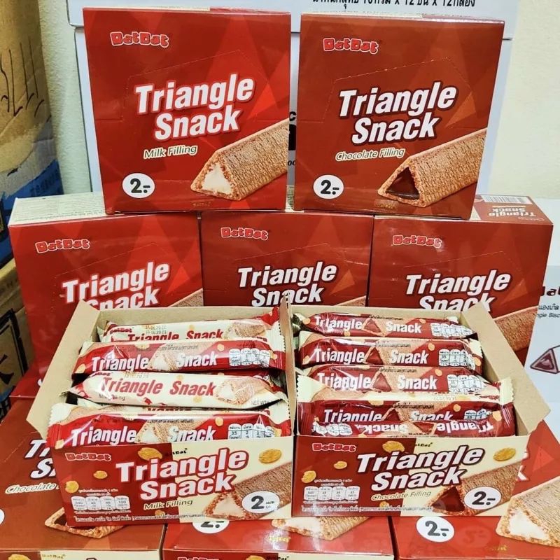 Jual Triangle snack Thailand 1 kotak isi 24 pcs | Shopee Indonesia