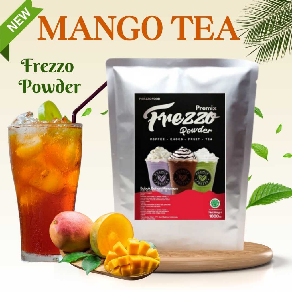 Jual BUBUK MINUMAN RASA 1 KG FREZZO POWDER DRINK RASA MANGO TEA ...