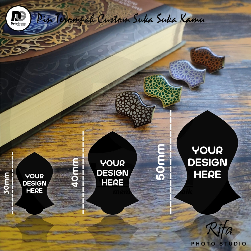 Jual [CUSTOM] PIN RESIN TEROMPAH Pin Bros Aksesoris Souvenir NAMA LOGO ...