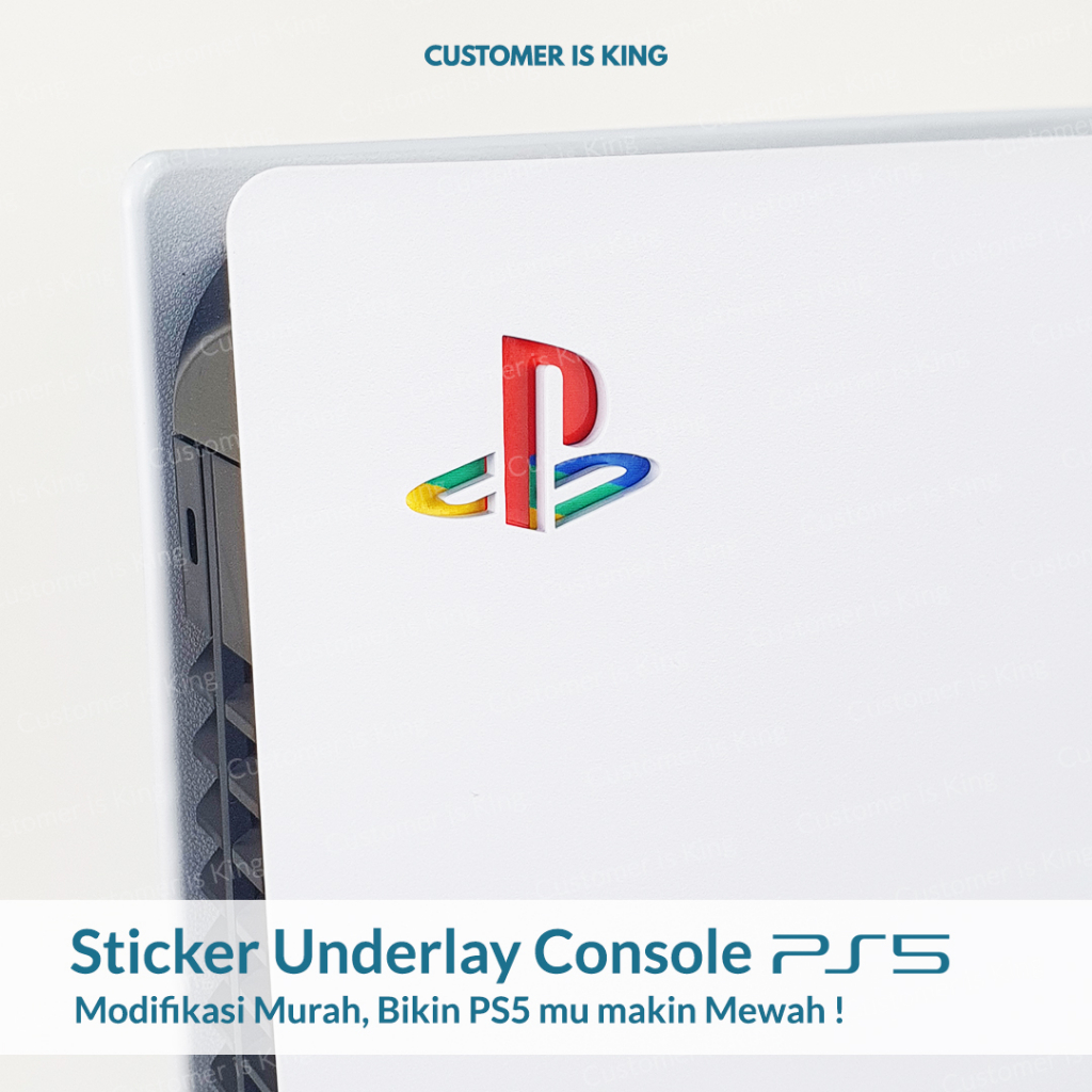 Jual Stiker Sticker Aksesoris PS5 FAT | SLIM | PRO Playstation 5 Logo ...