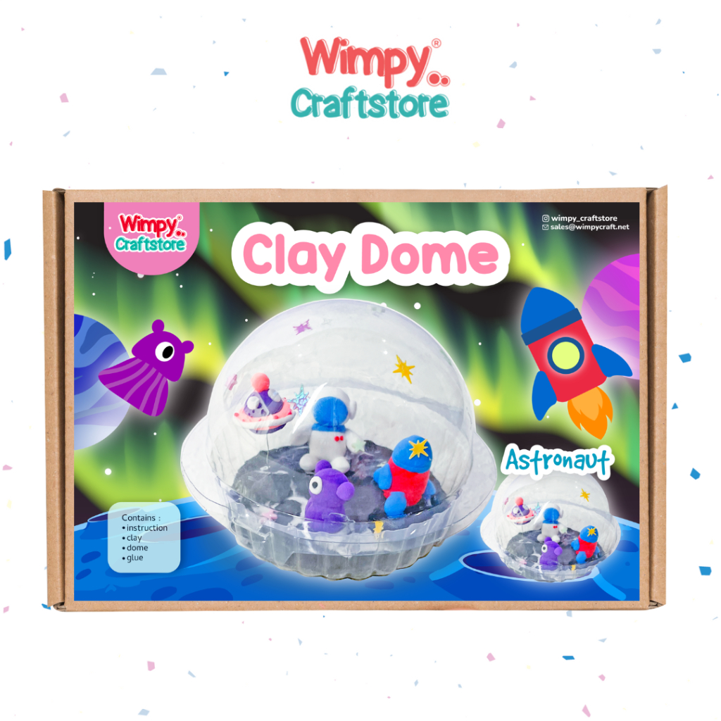 Jual Wimpy Kit Clay Dome Animal Craft KIT Art Set DIY Clay Art Mainan ...