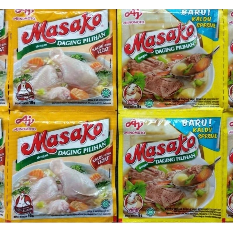 Jual MASAKO PENYEDAP RASA AYAM DAN SAPI 24 PCS | Shopee Indonesia