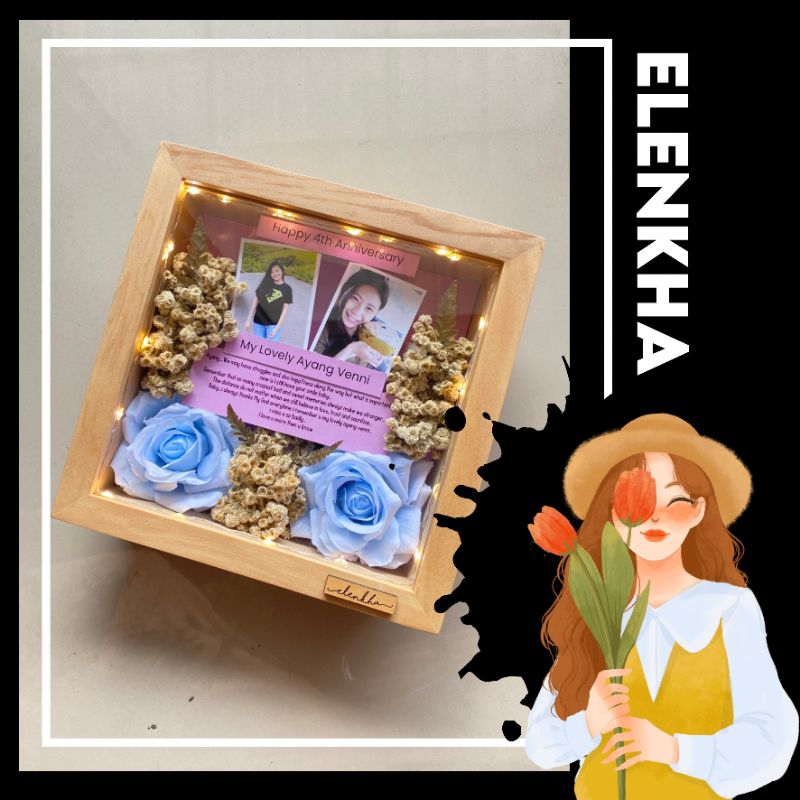 Jual FRAME WISUDA - PIGURA WISUDA - FRAME BUNGA ARTIFICIAL - KADO WISUDA - KADO UNIK - KADO ...