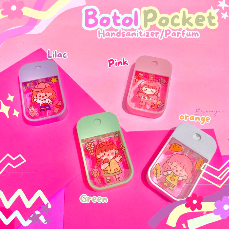 Jual BOTOL POCKET PARFUM MIST SPRAY HANDSANITIZER BOTOL SPRAY LUCU ...