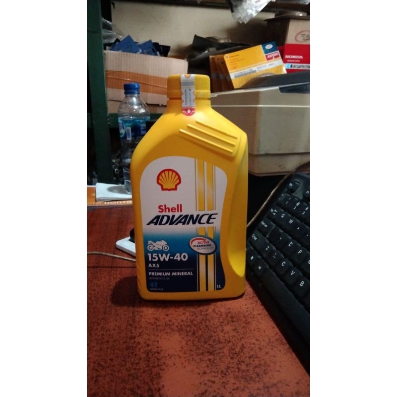 Jual Oli Shell ADVANCE AX5 1L. 15W-40 | Shopee Indonesia