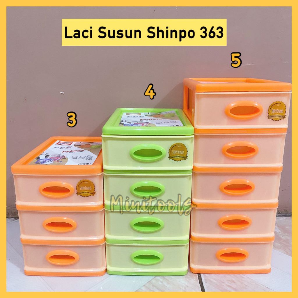 Jual Laci Plastik Mini Susun Shinpo 363 / Laci Obat / Tempat Makeup ...