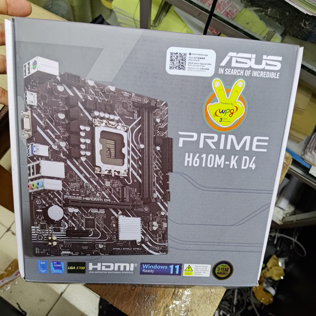 Jual Mainboard Asus Prime H610M-K D4 LGA1700 LGA 1700 H610 | Shopee Indonesia
