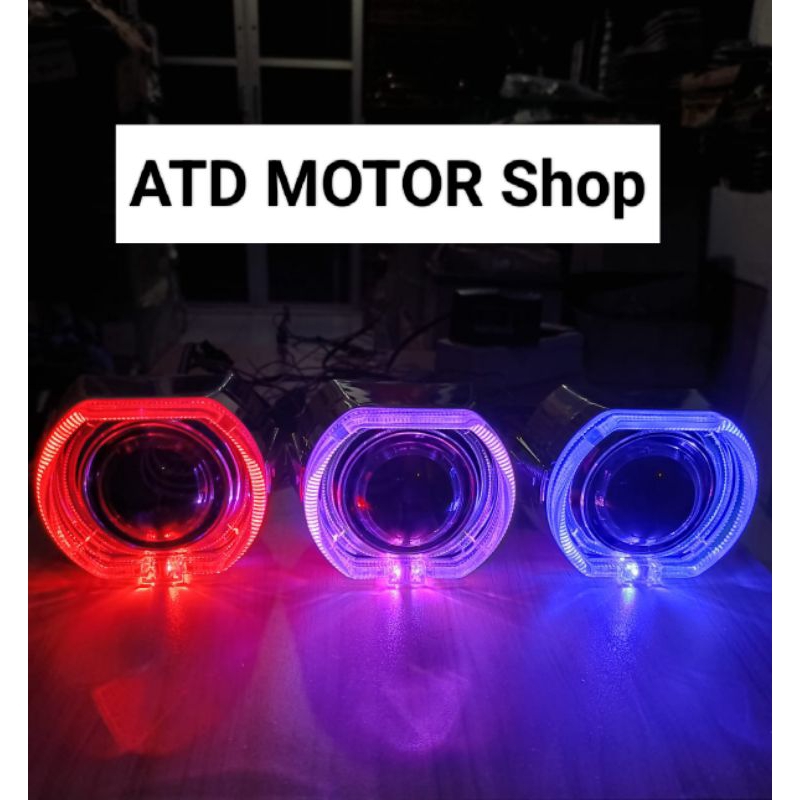 Jual Lampu Biled 2,5 inch plus Shiroud set proje for MOTOR/ Mobil ...