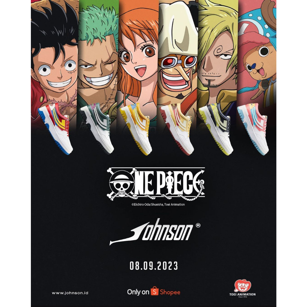 Jual [LIMITED EDITION] JOHNSON X ONE PIECE Sepatu Collabs | Shopee ...