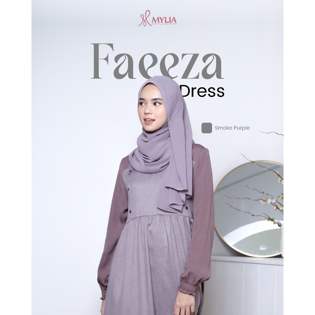 Jual Mylia Gamis Vintage Pastel Faeeza Smoke Purple | Shopee Indonesia