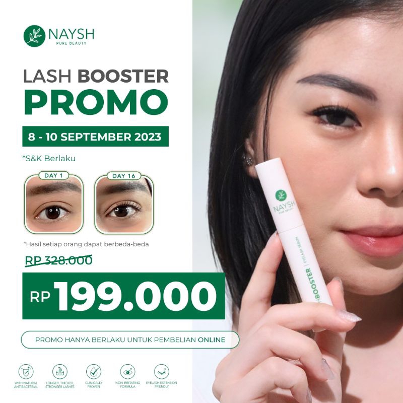 Jual Serum Bulu Mata Lash Booster by Naysh Pure Beauty | Shopee Indonesia