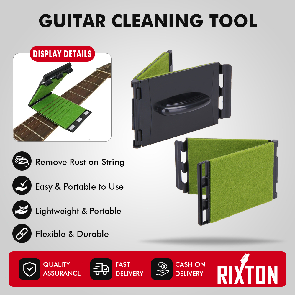 Jual Rixton Electric Bass Strings Gitar String Cleaner Fingerboard Lap ...