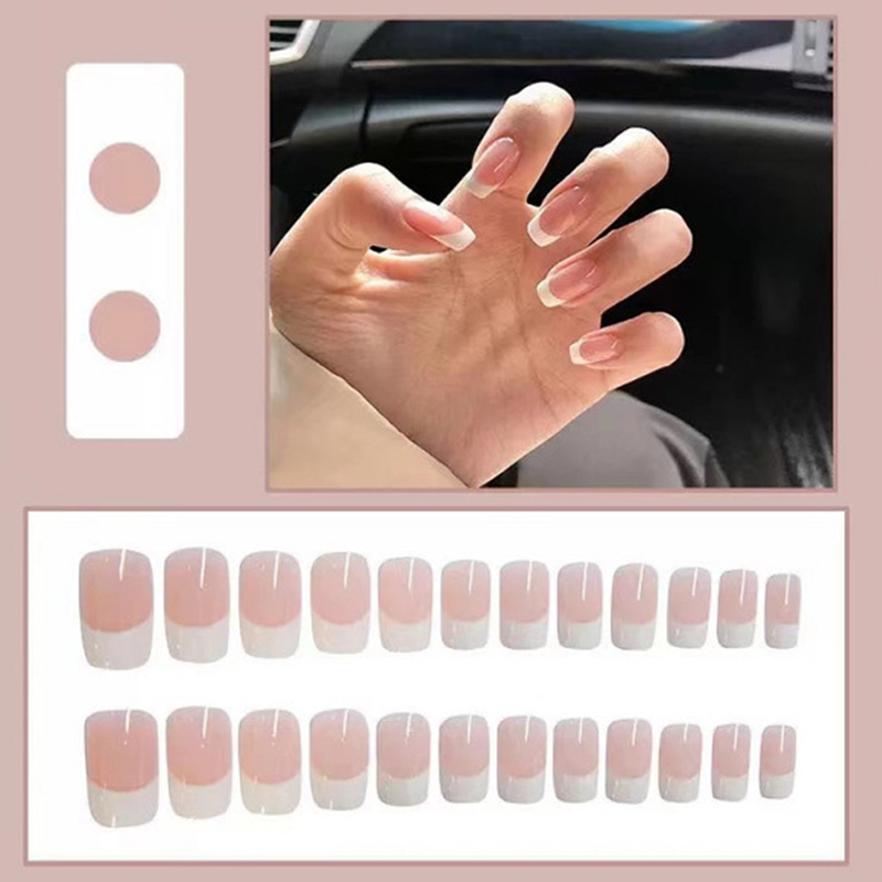 Jual 24Pcs Kuku Palsu Fake Nail Kuku Palsu Aesthetic Murah Import ...