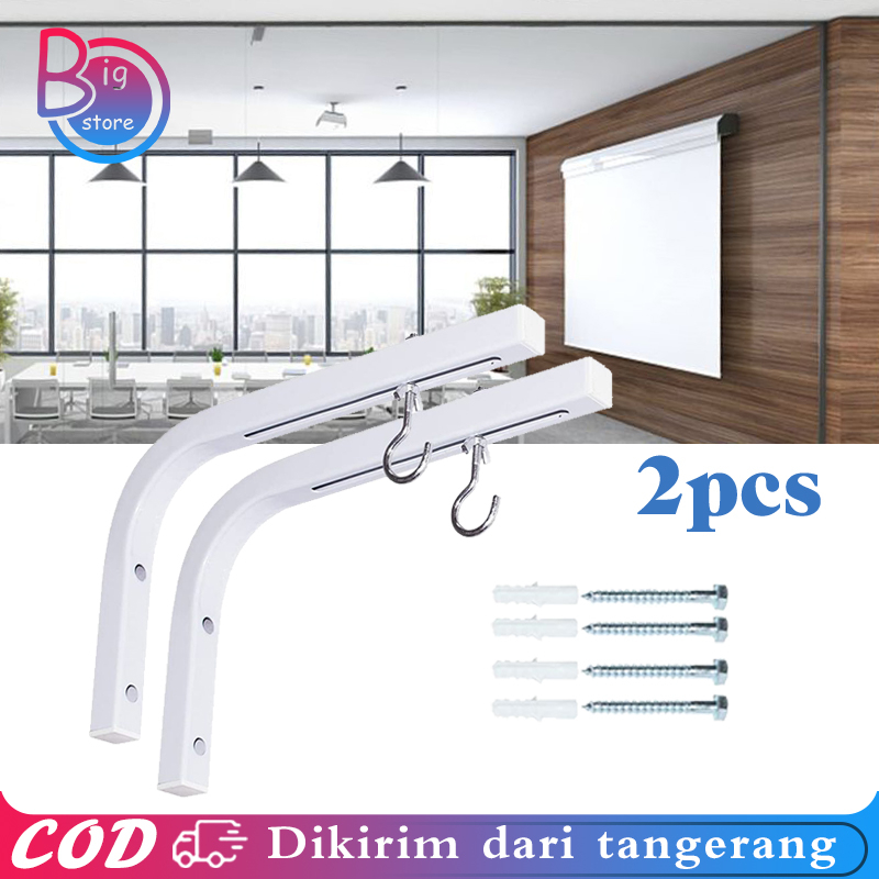 Jual 1 Pair Braket Layar Proyektor Bracket Untuk Gantung Layar ...