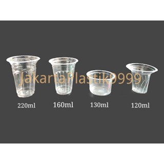Jual (isi 50pcs) GELAS PLASTIK CUP AQUA / UK 220ml, 160ml, 130ml, 120ml | Shopee Indonesia