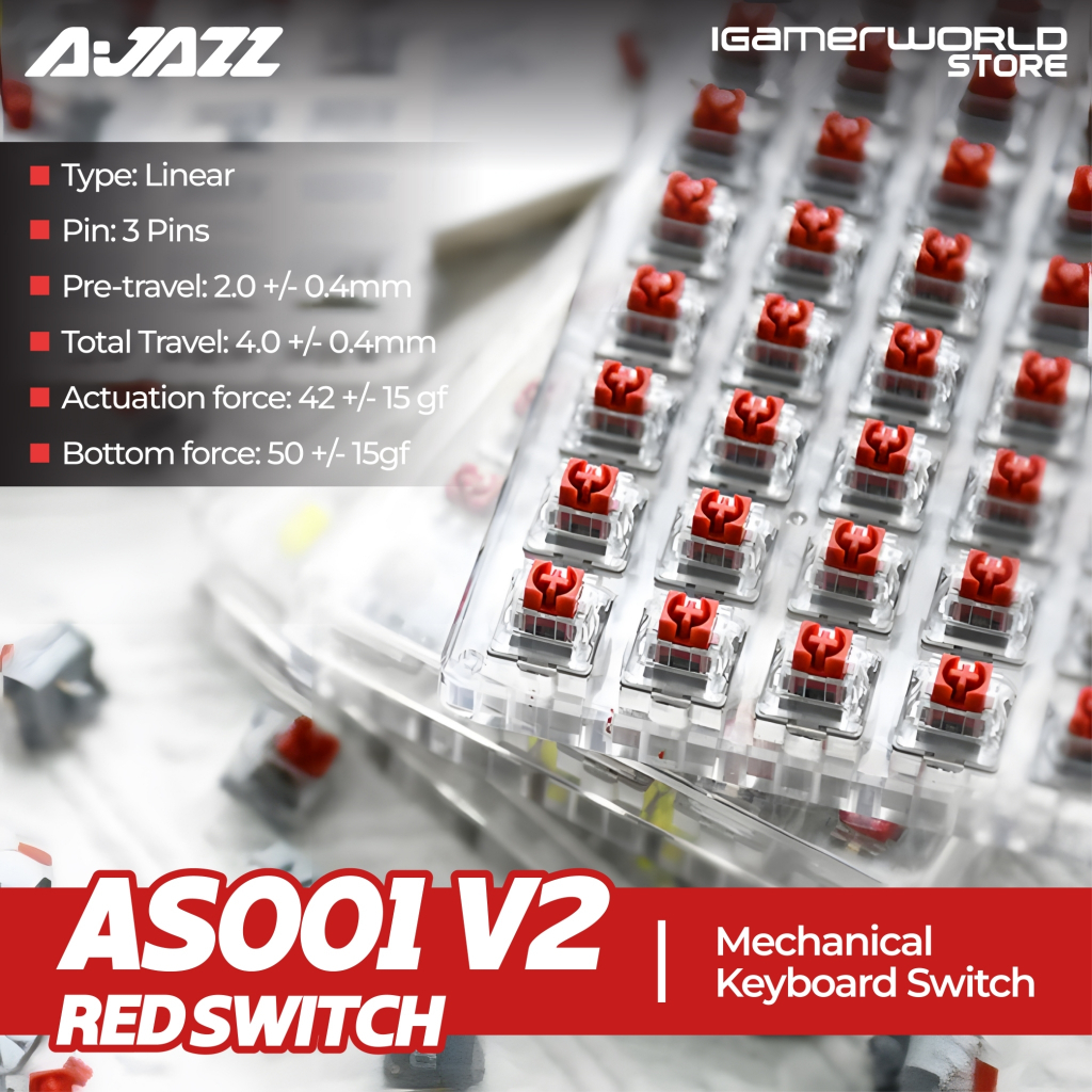 Jual AJAZZ AS001 V2 RED SWITCH KEYBOARD MECHANICAL | Shopee Indonesia