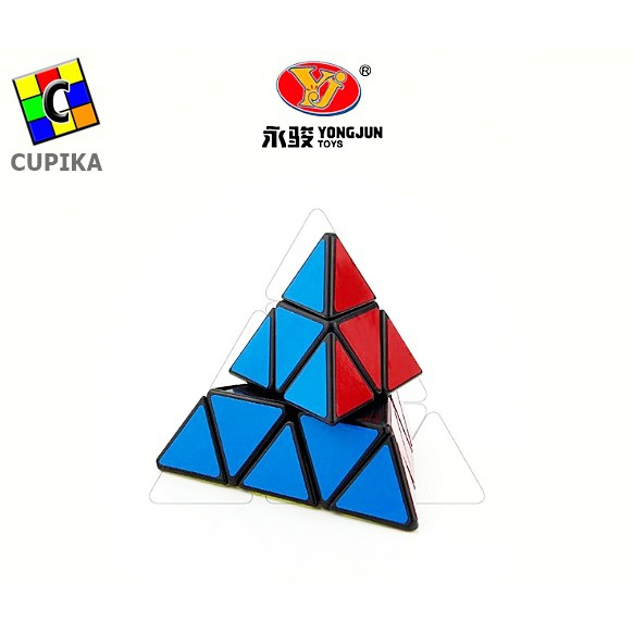 Jual Rubik Piramid Pyraminx Segitiga Yongjun Magic Cube 3x3 Black ...