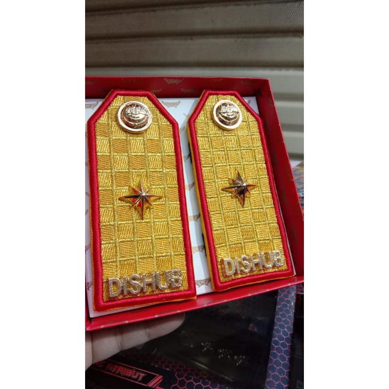 Jual Pangkat pdu dishub 4c lis merah kain exclusive bac atribut ...