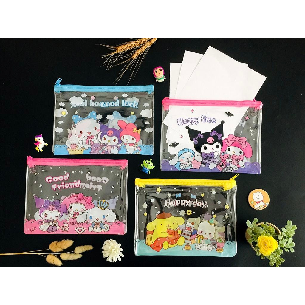 Jual (A5) DOCUMENT BAG 7517 SANRIO / MAP ZIPPER / POUCH POCKET FILE ...