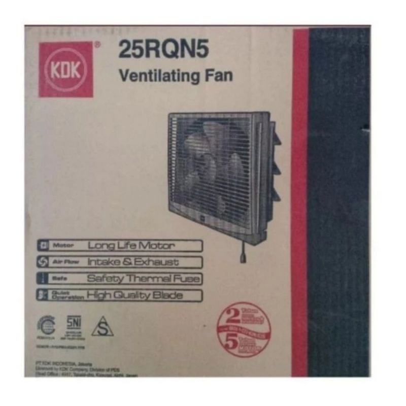 Jual KDK 25 RQN EXHAUST FAN DINDING 10 INCH / EXHAUST FAN TEMBOK KDK 10 ...