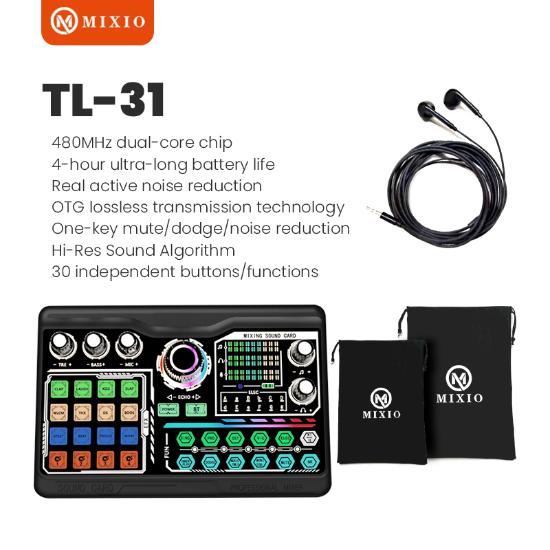 Jual MIXIO TL-31 Premium Soundcard Audio USB External Mic Mixer ...