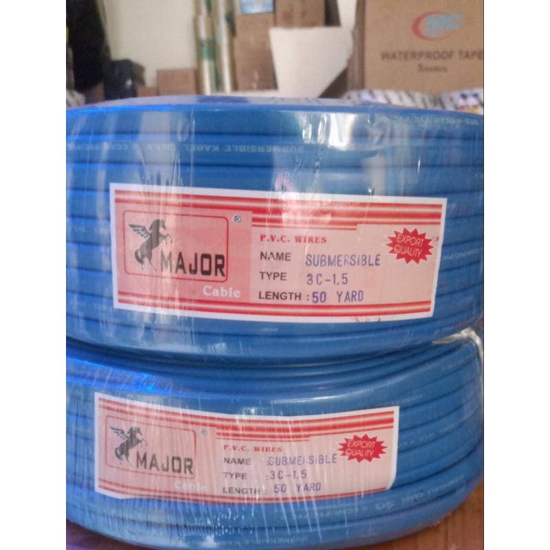 Jual kabel sible 3×1,5×50yard pompa satelit/kabel gepeng | Shopee Indonesia
