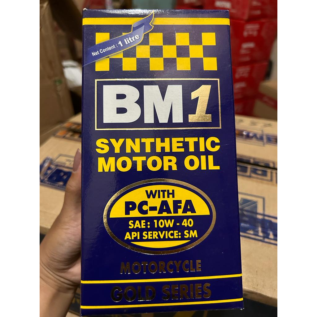 Jual OLI BM 1 GOLD SERIES PC-AFA 10W-40 1 LITER 100% ASLI | Shopee Indonesia