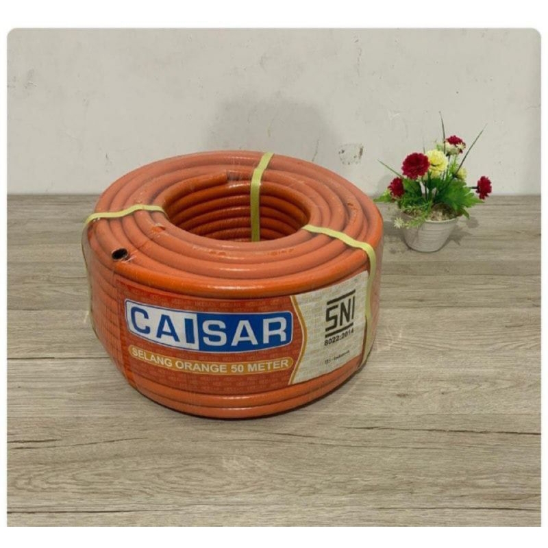 Jual SELANG GAS ROLL LPG 3 LAPIS SNI / SELANG ORANGE LPG REGULATOR ...