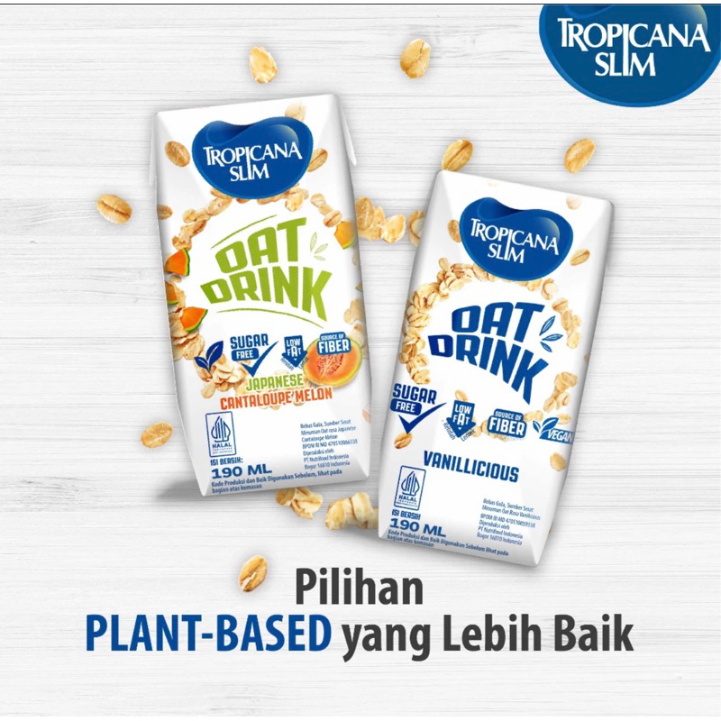 Jual TROPICANA SLIM OAT DRINK JAPANESE MELON 190ml - Minuman Oat Bebas Gula | Shopee Indonesia