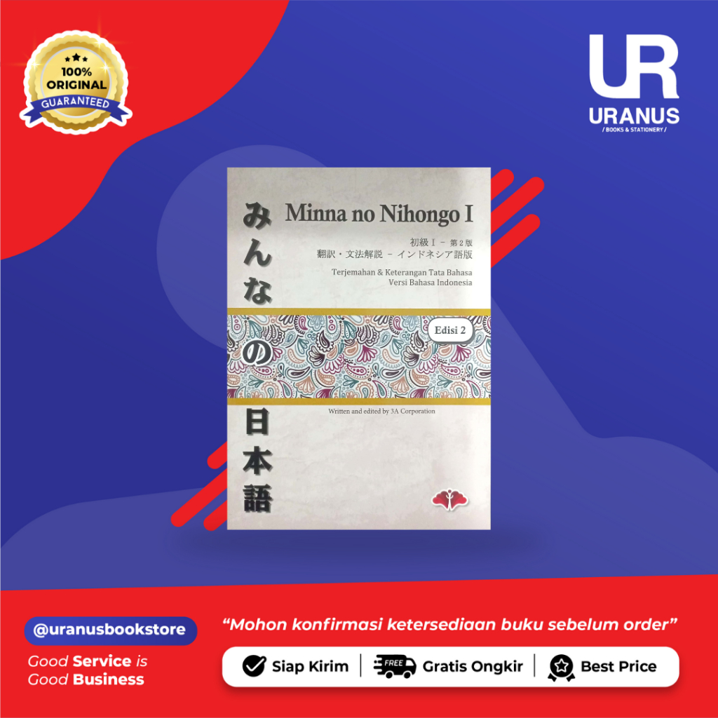 Jual Minna No Nihongo 1 Edisi 2 TERJEMAHAN I 100% ORIGINAL ASLI ASLI ...