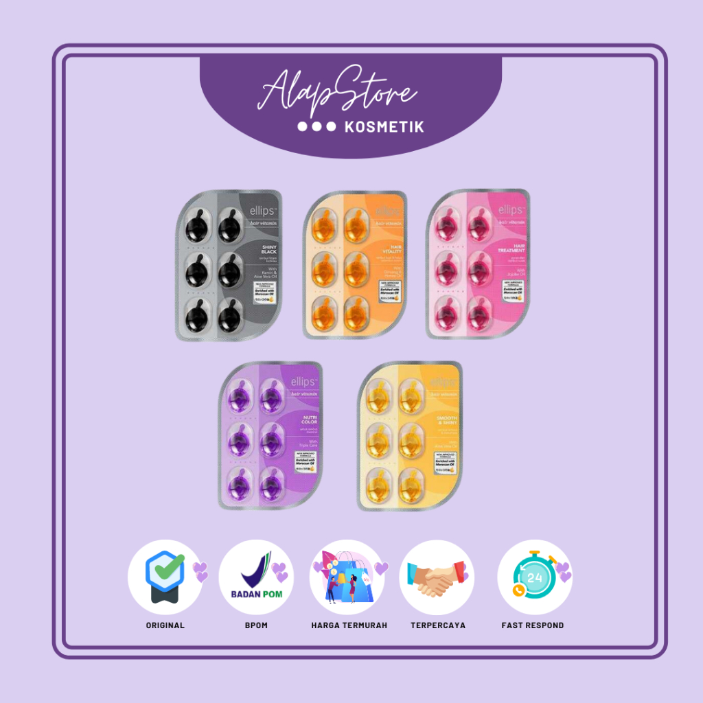Jual Ellips Vitamin Rambut Hair Treatment Sachet I Hair Keratin ...