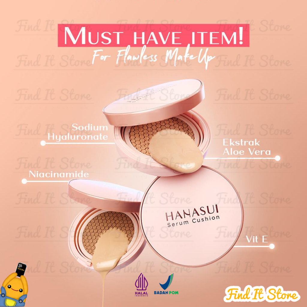 Jual Hanasui Serum Cushion - Dewy Finish | Foundation | Natural Dewy ...