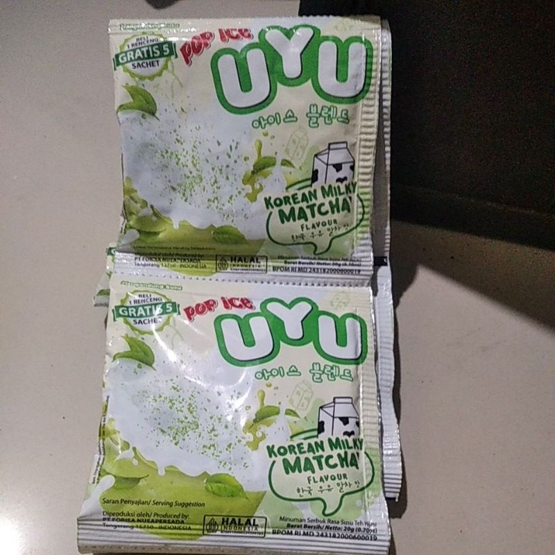 Jual pop ice uyu korean milky matcha | Shopee Indonesia