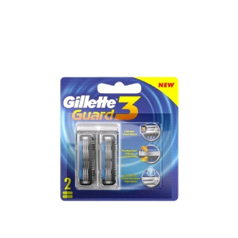 Jual Gillette Guard 3 Refill isi 2 Catridge Alat Pisau Cukur Isi Ulang ...